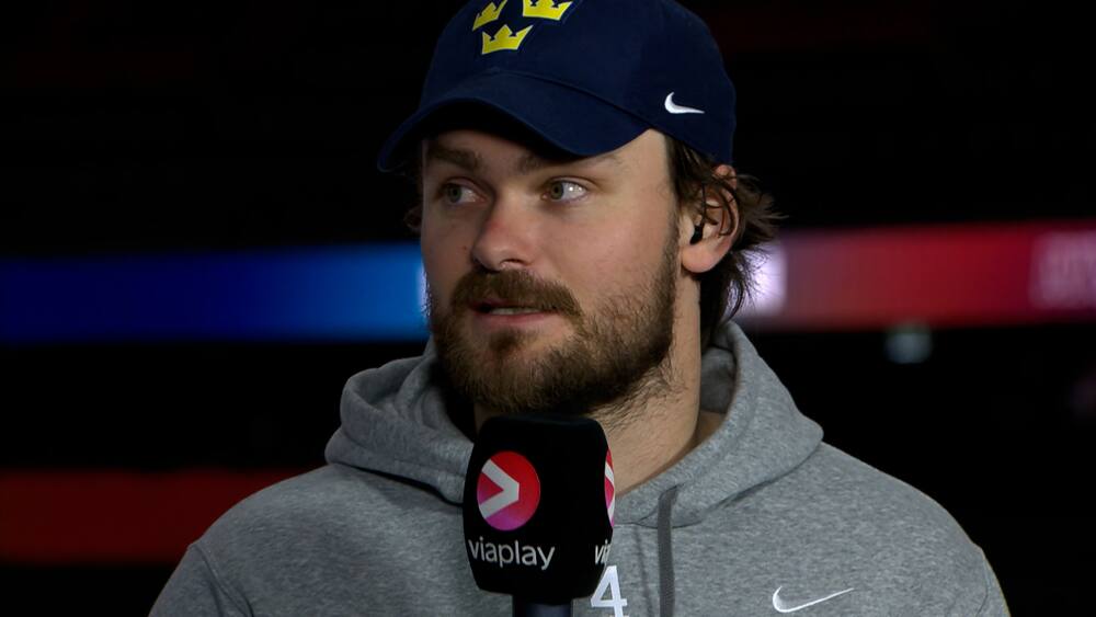 Rasmus Andersson efter första målet i Tre Kronor - Viaplay